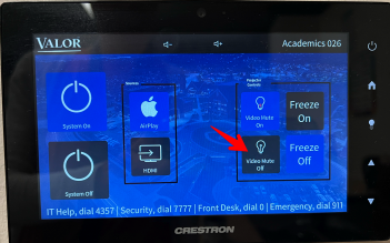 How to Use Crestron Panel in Standard Classroom – Valor Christian High ...