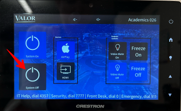 How to Use Crestron Panel in Standard Classroom – Valor Christian High ...