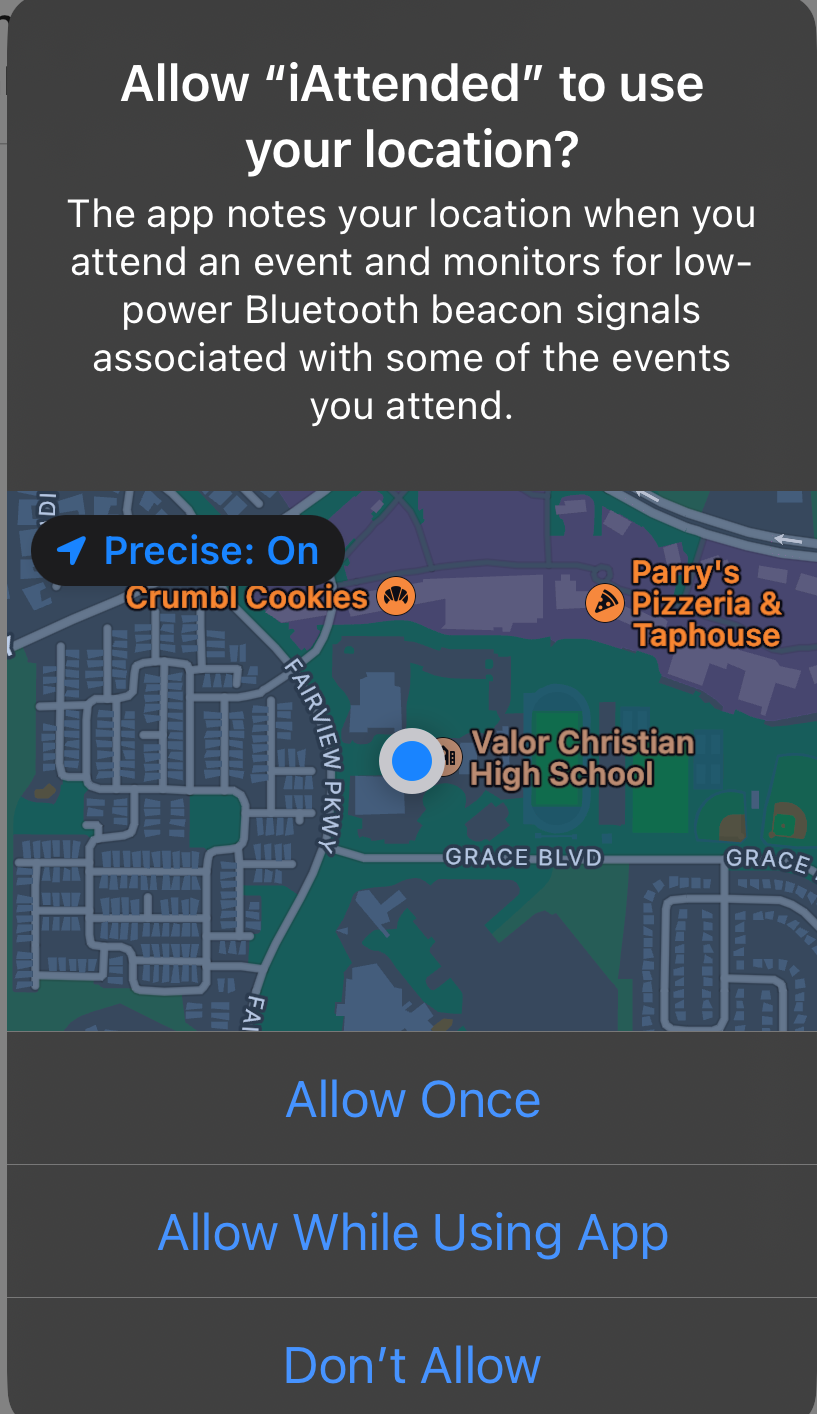 Downloading The iAttended App - Before An Event – Valor Christian High ...